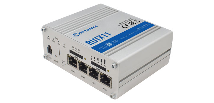 Teltonika RUTX11 LTE-A Cat6 cellular IoT 802.11ac Router with Dual SIM ...