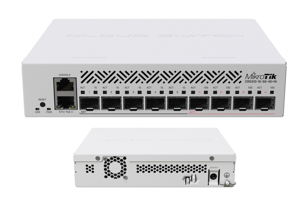 Mikrotik CRS310-1G-5S-4S+IN Cloud Router Switch with RouterOS L5 ...