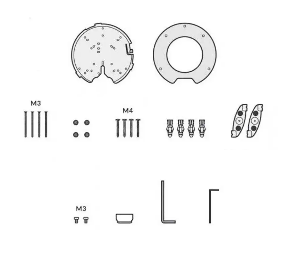 Ubiquiti Unifi Ap L Mounting Kit Suit Uap Ac Pro U6 Pro U7 Pro U6 Lr Mounting Kit City