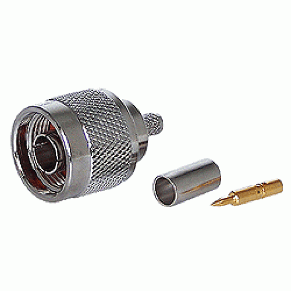 MicroBeam MB11NMC2 N Male Crimp Connector for Cable Types RG58 LMR200 ...